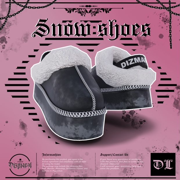 Snow shoes (VRChat Asset) - dizmaral - BOOTH