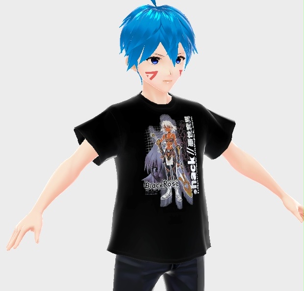 2.0 .hack//Mutation Blackrose Promo Shirt - dothacknetwork - BOOTH