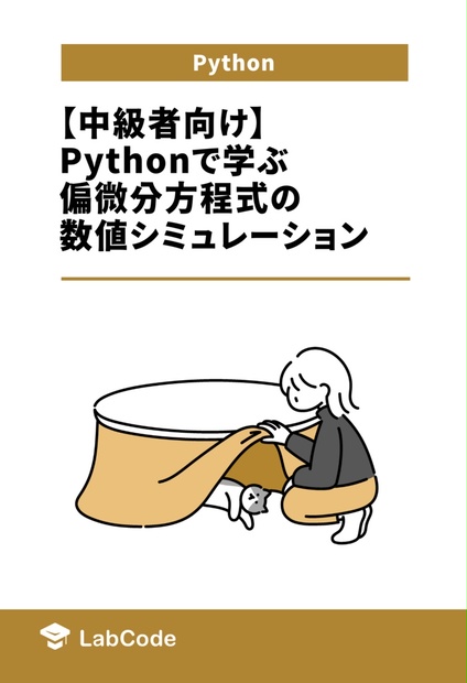 【中級者向け】Pythonで学ぶ偏微分方程式の数値シミュレーション - LabCode Booth STORE - BOOTH