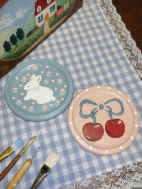 コースター - Ribbon＋ - BOOTH