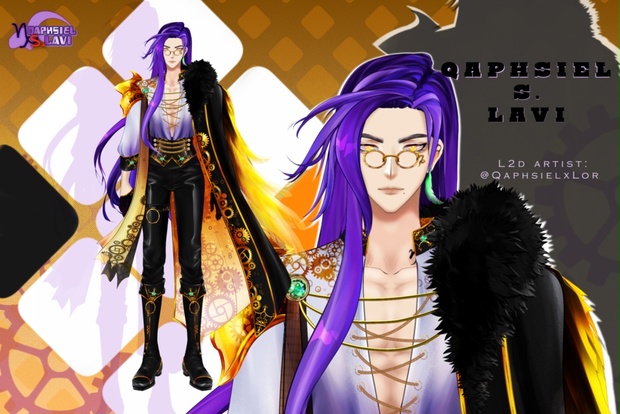 Premade Live 2D Vtuber Model - Ready to rig PSD file. 6 expressions ...