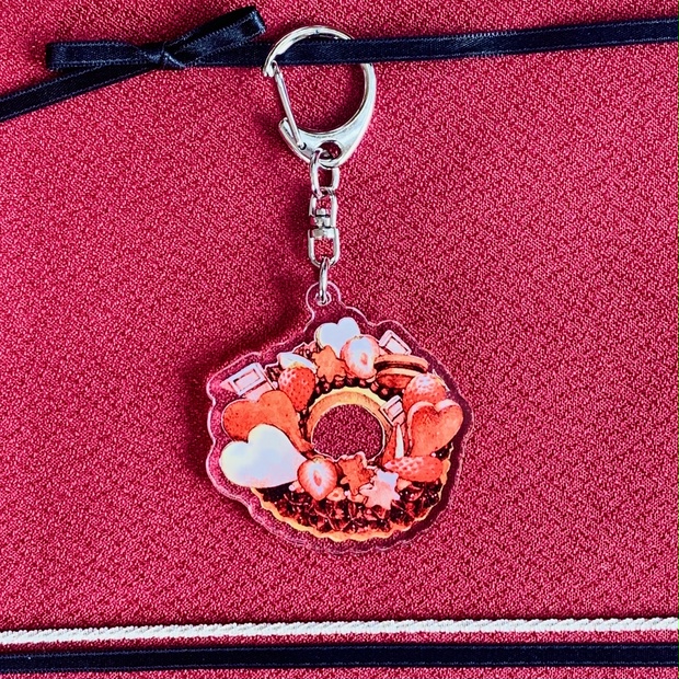 【アクリルキーホルダー】苺リースタルト - SUZUKA - BOOTH