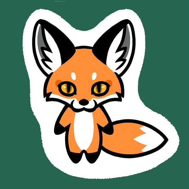 アカギツネ カデル ステッカー - Misty Forest - BOOTH