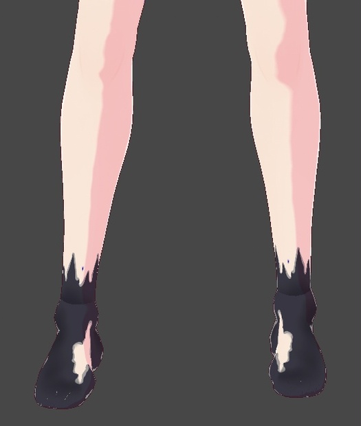 Vroid Black Ripped Socks - 2stars shop - BOOTH