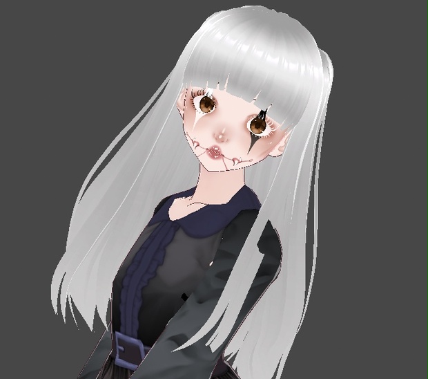 VRoid Face Halloween Inspired Monster Female 3D Model Horror ...