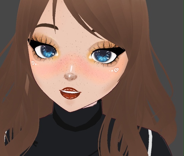 VRoid Studio 3D Vtuber Model Fall Inspired Makeup for Female ...