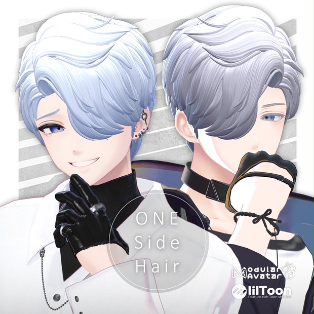 【VRC想定】ONE Side Hair【VRChat】 - VAVEL - BOOTH