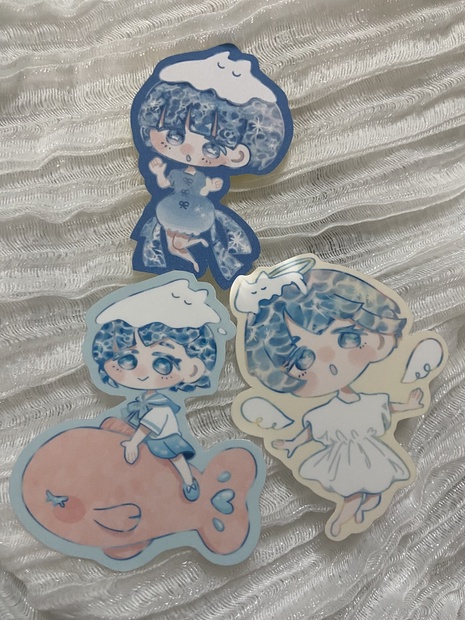 こまりステッカー🫧set - marimo - BOOTH