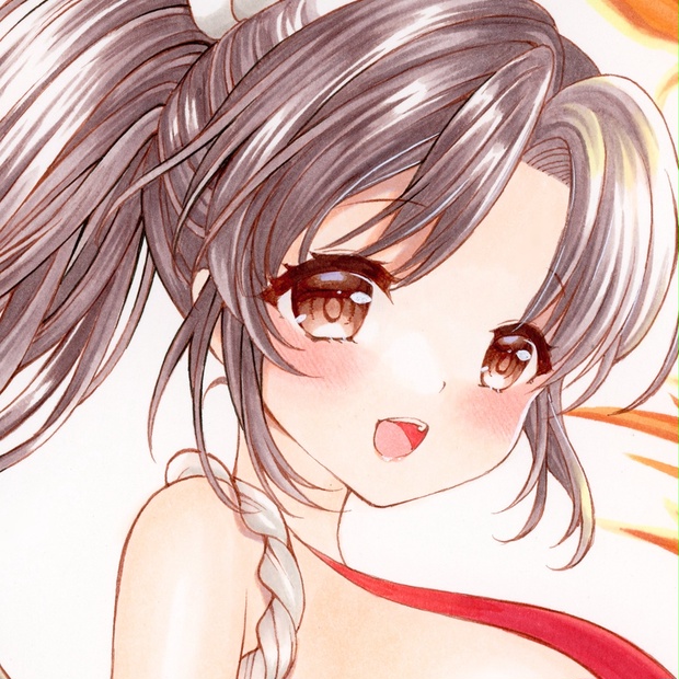 不知火舞 KOF／餓狼伝説 手描きイラスト - suzu-000 - BOOTH