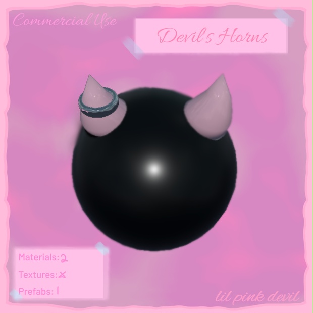 Devil's Horns - Lil Pink Devil - BOOTH