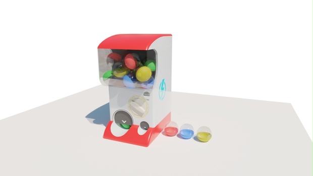 3DCG【gacha_machine】ガチャマシン - hiromu-3dcg - BOOTH