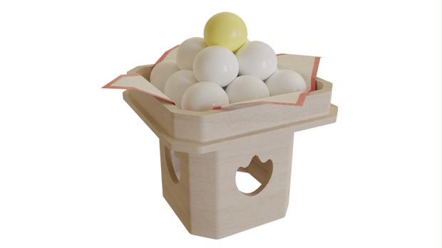 3DCG【tsukimi_dango】月見団子 - hiromu-3dcg - BOOTH