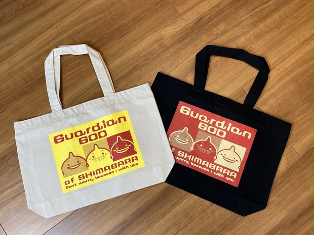 【島原守護神しまばらん】トートバッグ〈L〉【ナチュラルorブラック】 - KONiSHoP - BOOTH