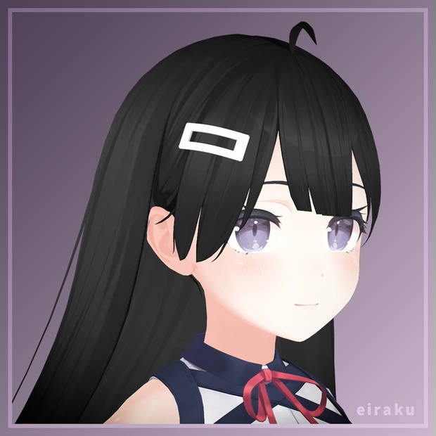 【無料・free・VRChat想定】シンプルなヘアピン1 Simple Hairpin 1 - えいらく - BOOTH