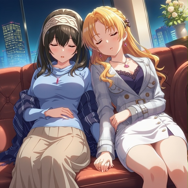 [デレマス7]橘ありす、龍崎薫、藤原肇、村上巴、森久保乃々、桐生つかさ、鷺沢文香 - tewiblack - BOOTH