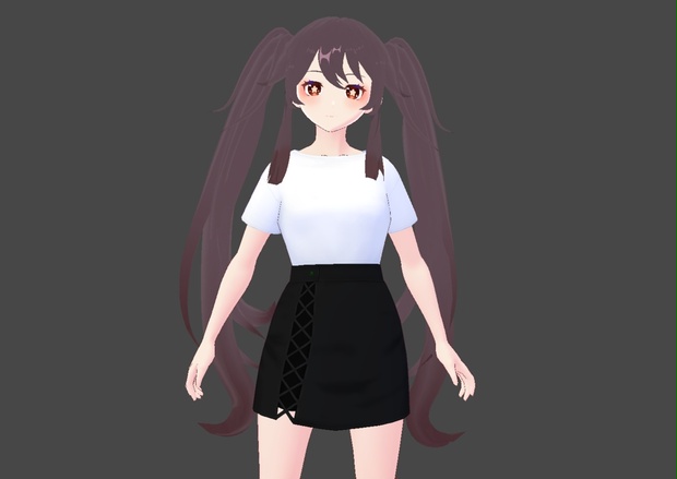 [VRoid] Genshin Impact Hu Tao Hair - kattointhehatto - BOOTH