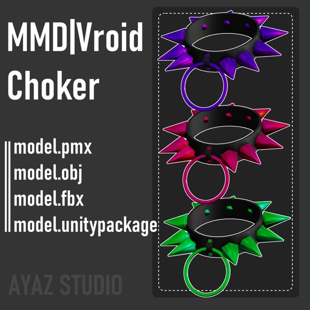 |MMD + VRM| CHOKER - COMMERCIAL USE - SAYUMIVI - BOOTH