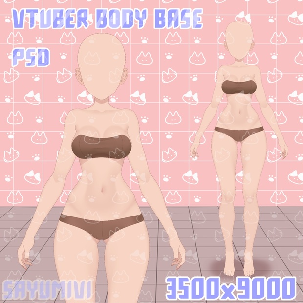 Body base for VTUBERS | Live2D (PSD) - SAYUMIVI - BOOTH