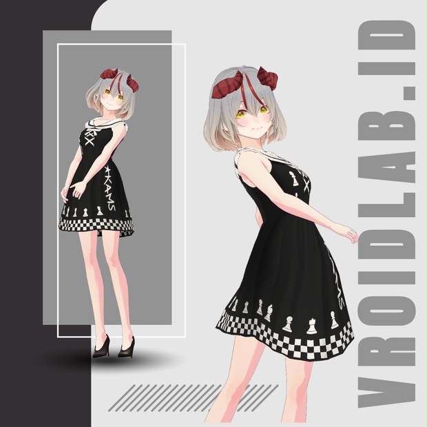 ちぇっくめいと ちゃーむ | Checkmate Charm | VRoid Studio Outfit | Anime Style ...