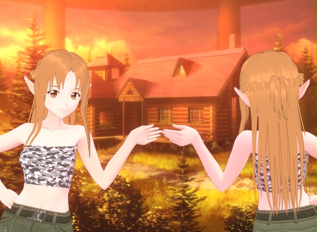 ヘア - SAO ASUNA hair preset - Virtuo - BOOTH