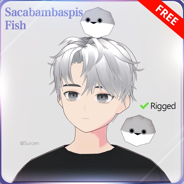 [无料][Vroid] サカバンバスピス(Sacabambaspis) 萨卡班甲鱼 - Surcen - BOOTH