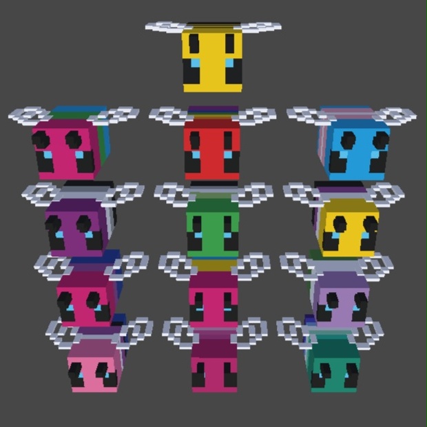 Minecraft Bees with Pride variants - Smol Bean Creations - BOOTH