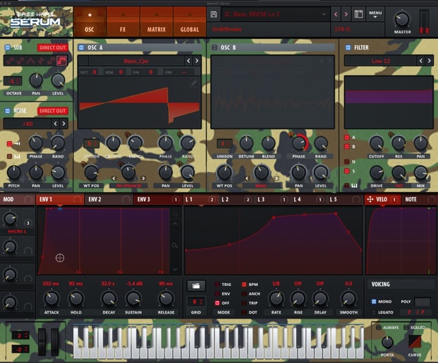 【無料_FREE】XFER SERUM CAMOUFLAGE BASSWars Skin【プリセット付き ...