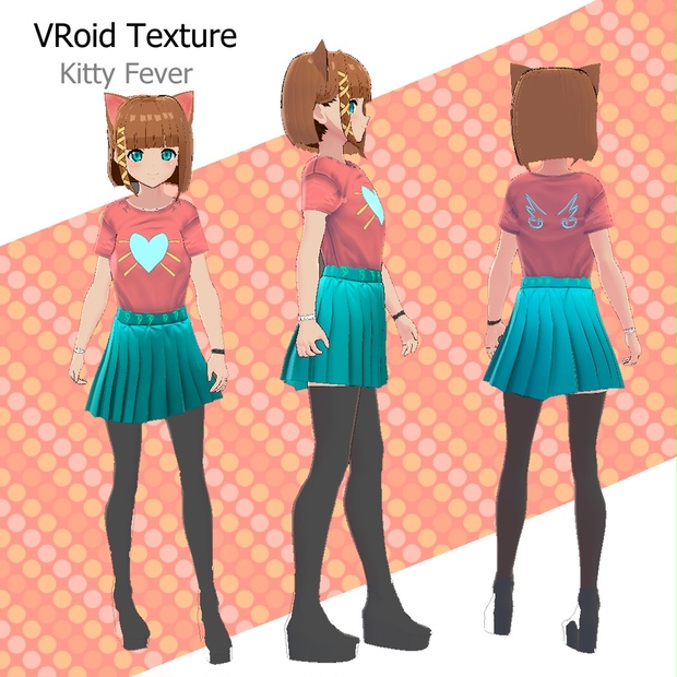 【VRoid texture】 Kitty Fever - Sirius Blu3 - BOOTH