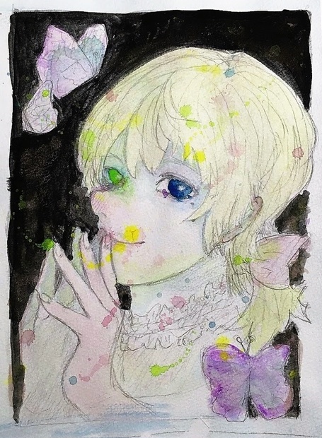 イラスト 原画 - ameiro-aoao - BOOTH