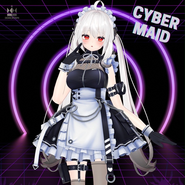 【VRChat】CYBER MAID【舞夜対応】 - Demicrown - BOOTH