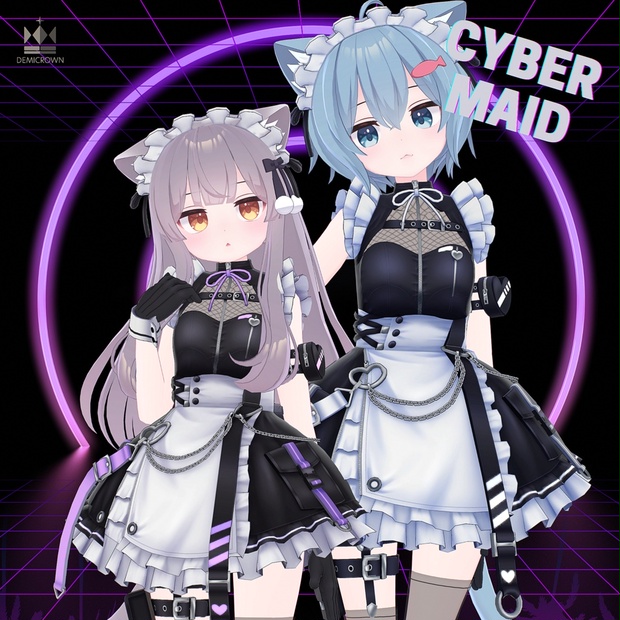 【ラスク・ミルク対応】CYBER MAID【VRChat】 - Demicrown - BOOTH
