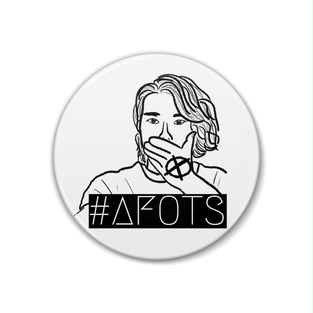 #AFOTS 缶バッジ(38mm) - MASAC(マサック)/Vegan for the Animals - BOOTH