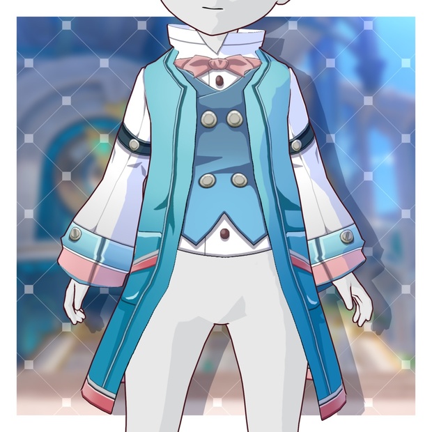 [VRoid] Melusine Jackets / Blue & Red - Genshin Impact - Realm of the ...