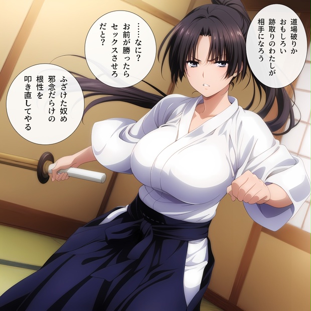 剣道女子わからせ (本編・おまけイラストセット) - coffee-ai-illust - BOOTH