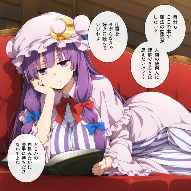 パチュリー魔法実験堕ち (本編・おまけイラストセット) - coffee-ai-illust - BOOTH