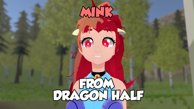 (FREE VRC READY) Mink from Dragon Half - Nethul's Cave - BOOTH