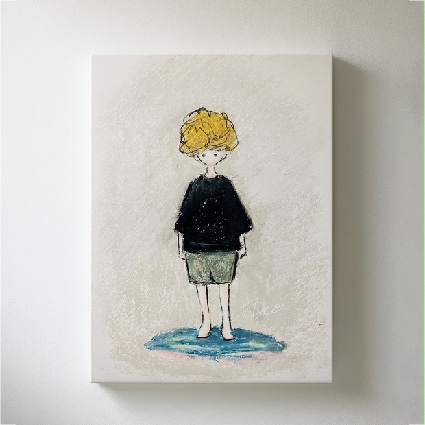 "a boy" キャンバスプリント[F4サイズ] - Studio Kio - BOOTH