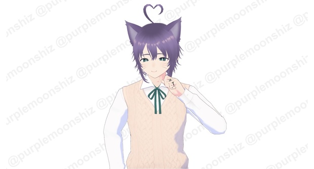 PREMADE Catboy Male Vtuber 3D Model Ready For Use (customizable ...