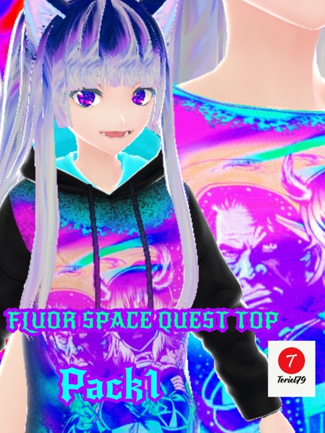 FLUOR SPACE QUEST TOPS PACK1 toriel79 - toriel79 - BOOTH