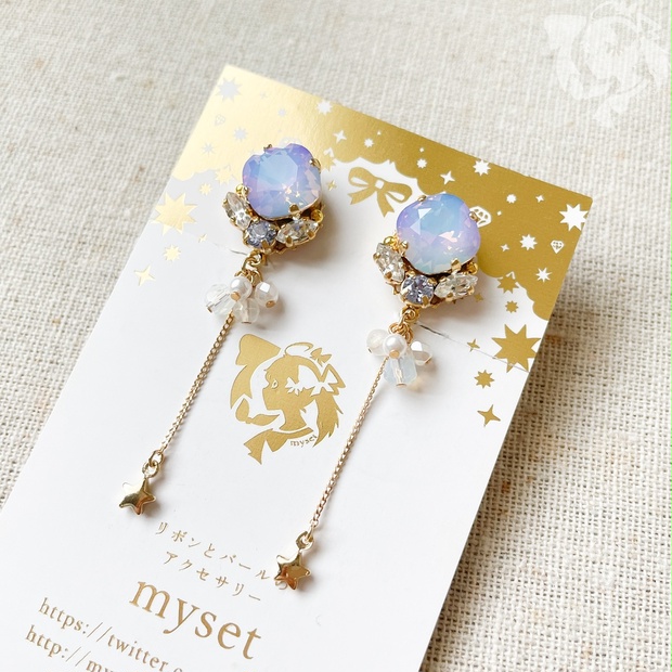 ゆめかわビジューイヤリング - myset - BOOTH