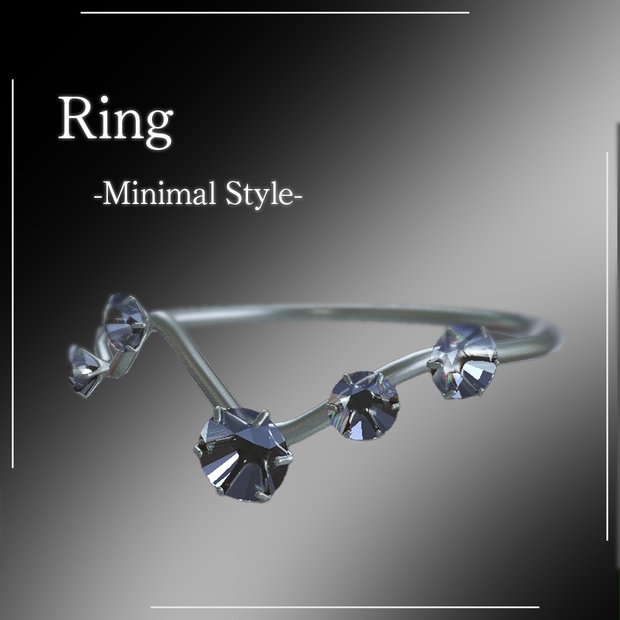 【VRChat向け】Ring -Minimal Style-｜シンプルな指輪3Dモデル - 覆面の3Dショップ - BOOTH