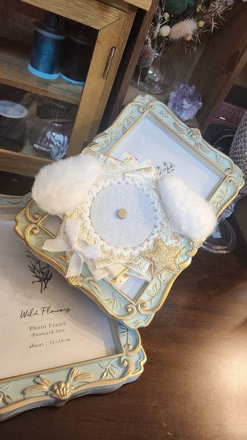 缶バッジ ロゼットうさ耳 - 海芽-うみのめ-Lion.ver - BOOTH