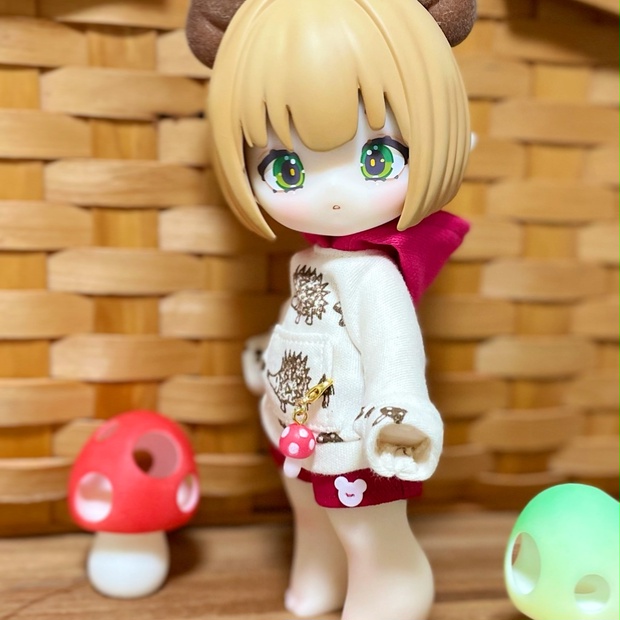 Pocketkumakoちゃん*お洋服*萌え袖パーカーセット🍄 - MOMO - BOOTH