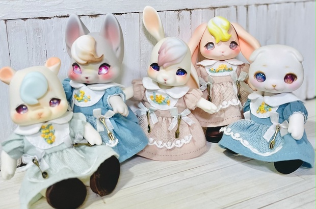 Kumukuku･Cocoriangっ子*春のお茶会ワンピース - MOMO - BOOTH