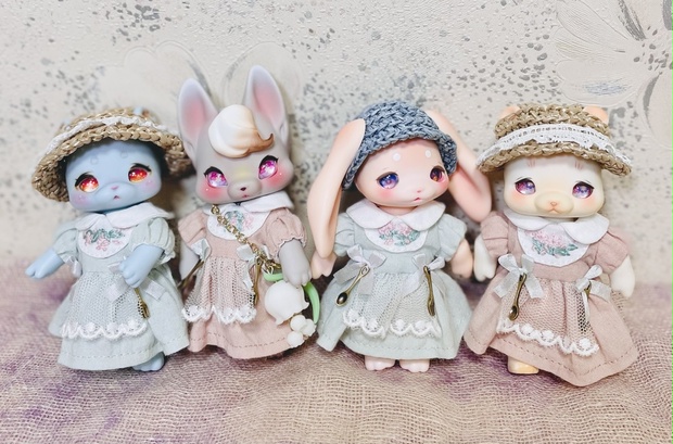 Kumukuku･Cocoriangっ子*春のお茶会ワンピース - MOMO - BOOTH