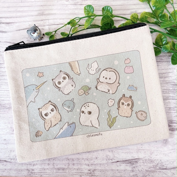 モンモンふれんずポーチ（海の生き物） - モンモン商店 - BOOTH