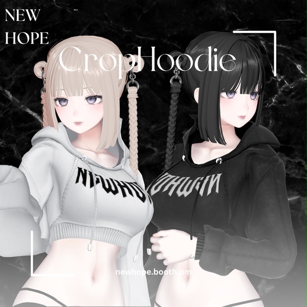『森羅対応』CROP HOODIE FOR SHINRA #NEWHOPE - newhope - BOOTH