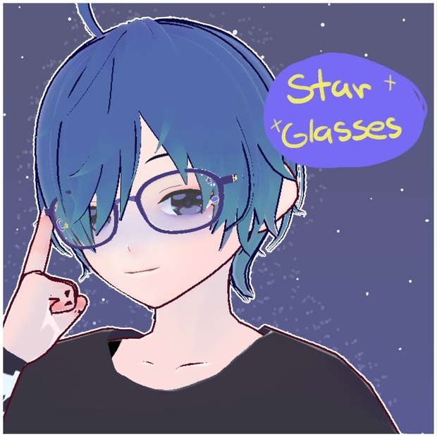 VRoid Star glasses - Gallet - BOOTH