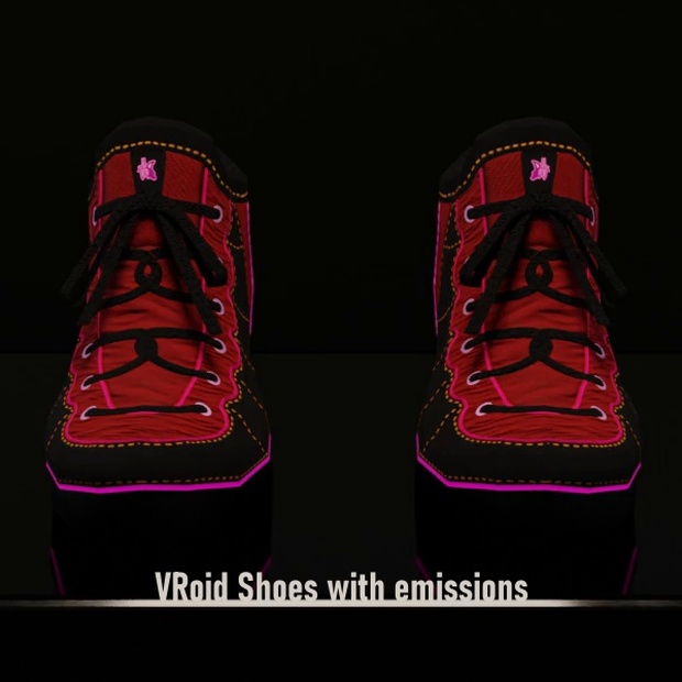 VR Chat ready shoes with emission (Quest, Poiyomi and standard shaders ...