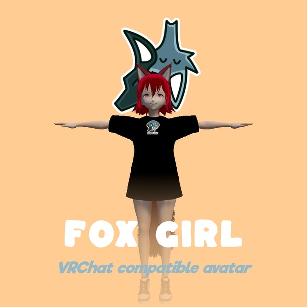 VRoid - Fox Girl - VRChat Ready (optional NSFW) - doublewolf - BOOTH
